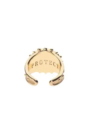 JANE WIN Protect Embellished Watchful Eye Ring