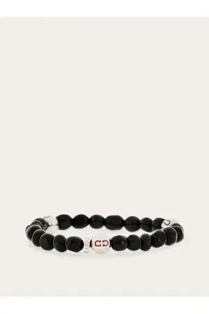 FERRAGAMO Baroque Bead Bracelet - Black