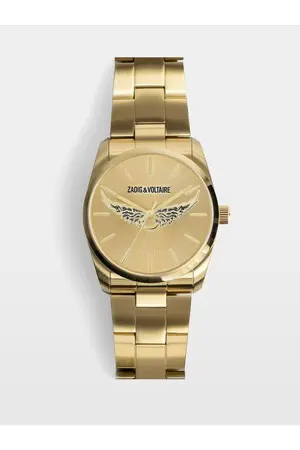 Zadig&Voltaire Steel Wings Watch - Gold