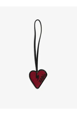 Zadig&Voltaire Flash Heart Keyring Black