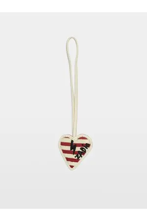 Zadig&Voltaire Flash Heart Keyring - Stripe