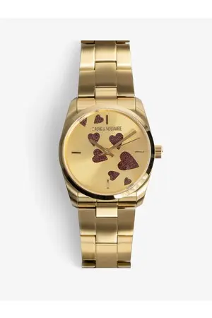 Zadig&Voltaire Strass Heart Watch - Gold