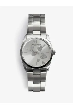 Zadig&Voltaire Strass Heart Watch - Silver
