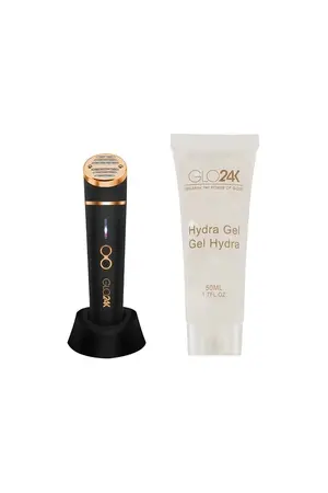 GLO24K Skin Rejuvenation Beauty Device + Conductive Hydra Gel - Red