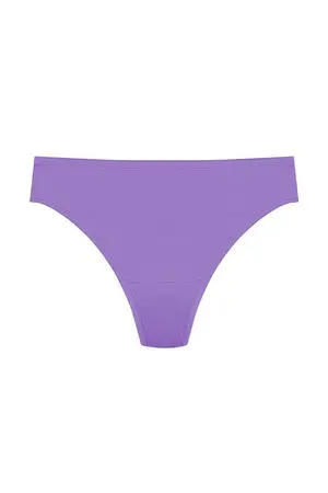 Natori Bliss Bare Cotton Thong Violet