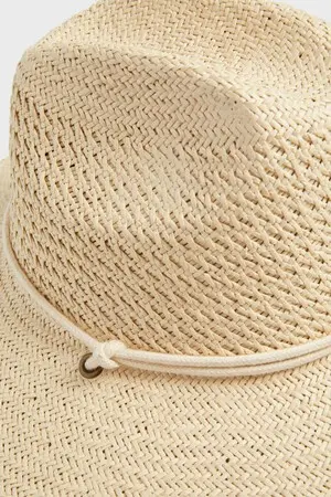 Velvet By Graham & Spencer Woven Paper Straw Surfer Hat