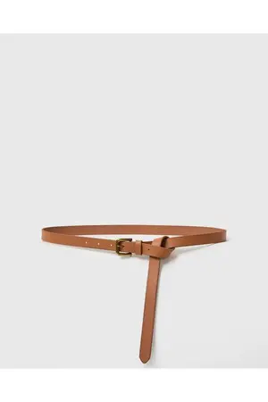 Paige Clara Leather Belt - Brown