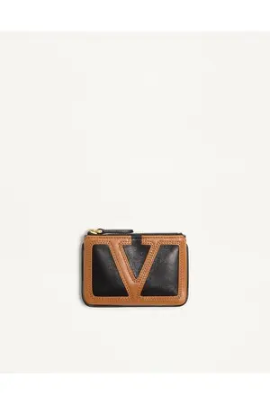 Valentino Garavani Viva Superstar Nappa Leather Key Ring - Black