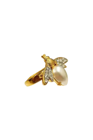 KENNETH JAY LANE Two-tone Bee Ring