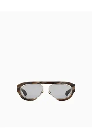 Giorgio Armani Oval Sunglasses - Natural