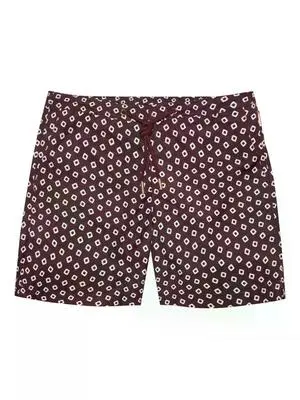 Orlebar Brown Geometric-print Swim Shorts - Red