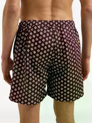 Orlebar Brown Geometric-print Swim Shorts - Red