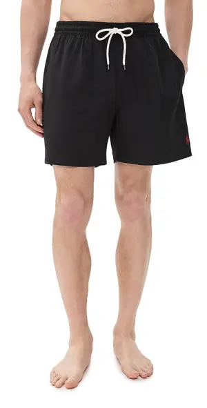 Polo Ralph Lauren Traveler Solid Swim Trunks - Polo Black