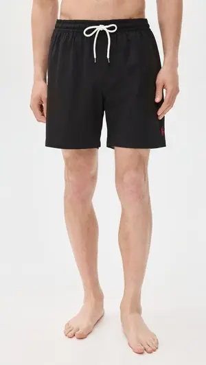 Polo Ralph Lauren Traveler Solid Swim Trunks - Polo Black