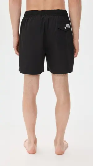Polo Ralph Lauren Traveler Solid Swim Trunks - Polo Black