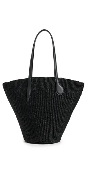Women's Black Straw Bags