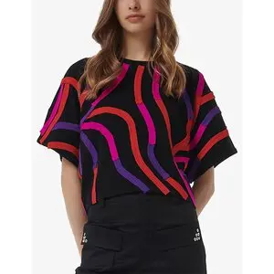 LEEM Abstract Applique-detail Cotton Top