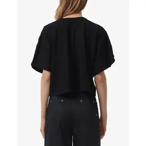 LEEM Abstract Applique-detail Cotton Top