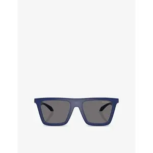 Versace Ve4468u Rectangle-frame Sunglasses - Blue