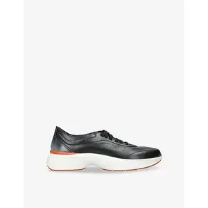 Santoni Bounce Leather Low-top Trainers