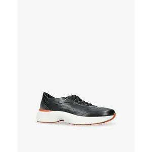 Santoni Bounce Leather Low-top Trainers