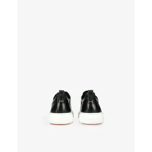 Santoni Clean Icon Victory Leather Low-top Trainers - Black