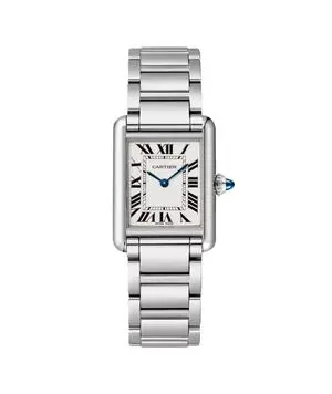 CARTIER Tank Must Small Stainless Quartz Watch - Steel
