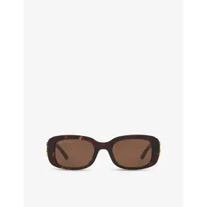 Balenciaga Bb0310sk Square-frame Tortoiseshell Sunglasses