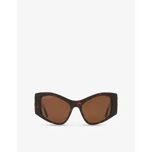 Balenciaga Bb0287s Cat-eye Sunglasses - Brown