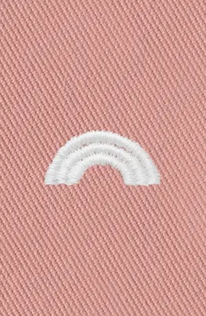 DALIX Embroidered Cotton Bucket Hat - Peach Melba