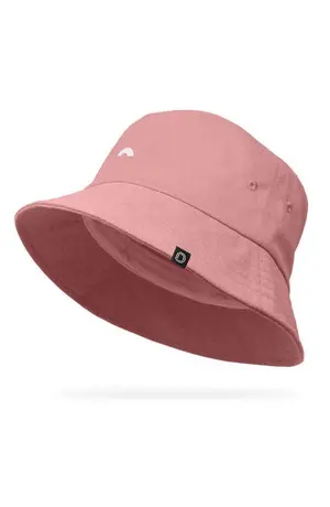 DALIX Embroidered Cotton Bucket Hat - Peach Melba