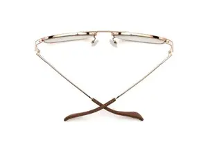 CADDIS Metamodernist Scout Reading Glasses - Polished Rose Gold Green