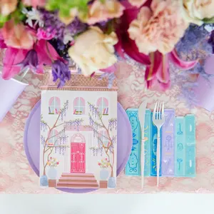 JOLLITY & CO Book Club House Die-cut Dinner Plates