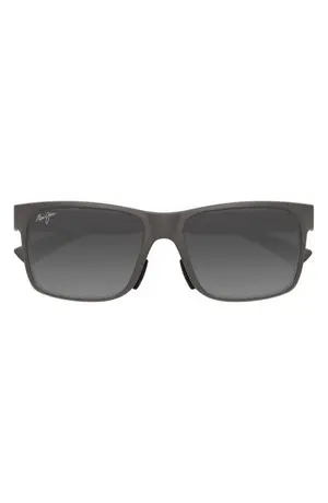 Maui Jim Polarized Wrap Sunglasses Grey