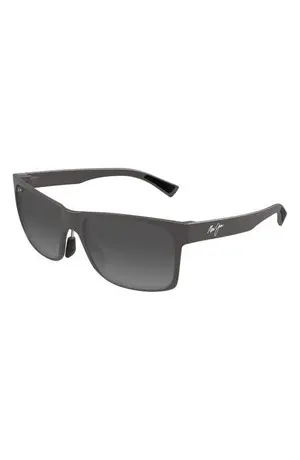 Maui Jim Polarized Wrap Sunglasses - Grey