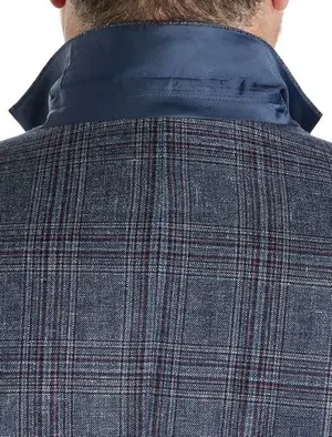 OAK HILL PREMIUM BY DXL Big & Tall Glen Plaid Sport Coat