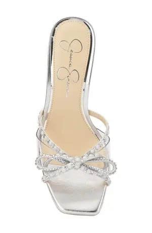 Jessica Simpson Cornilia Slide Sandal - Silver/ Clear