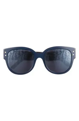 Dior Butterfly Sunglasses - Shiny Blue / Smoke Mirror