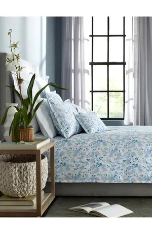 MATOUK Alexandra Quilted Sham - Sky