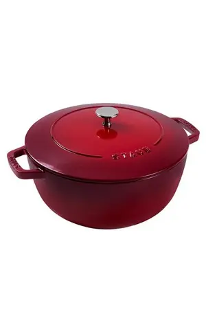 STAUB 5-quart Enameled Cast Iron Cocotte - Cherry