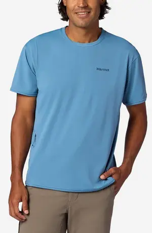 MARMOT Airexchange Solarshield Upf Crewneck T-shirt - Summer Storm