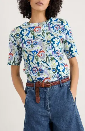 SEASALT CORNWALL Printed Organic Cotton T-shirt