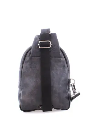 Bed Stu Leather Sling Backpack - Black Rustic