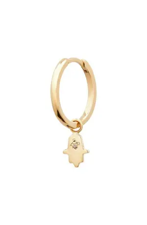 Anzie X Mel Soldera Icon Hamsa Diamond Clicker - Clear/gold