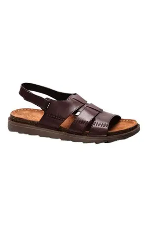 A. VEER Maldiva Back-strap Sandal - Brown Leather
