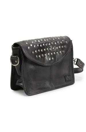 Bed Stu Studded Leather Crossbody Handbag - Black Dd