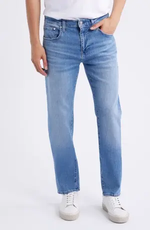 MAVI Zach Straight Leg Jeans Mid Brushed Classic Blue