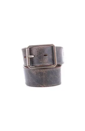 Bed Stu Meander Leather Belt - Black Lux