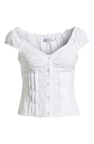 BELLA VENICE Embroidered Cotton Shirt