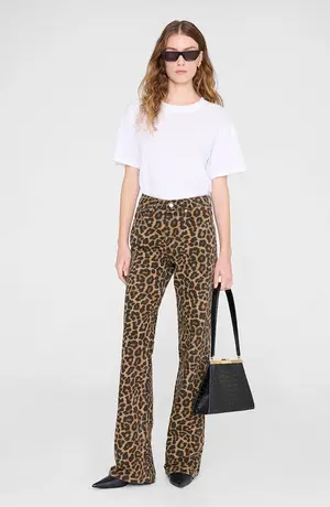 ANINE BING Hugh Jean Black/brown Leopard
